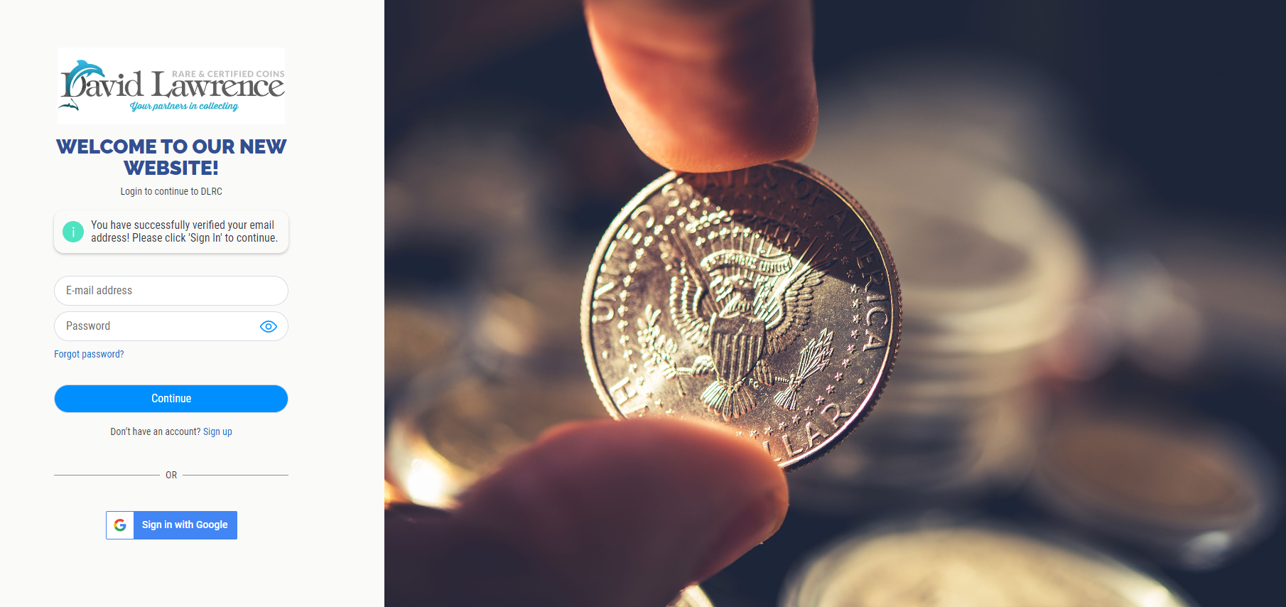 Sign in to the New DLRC!